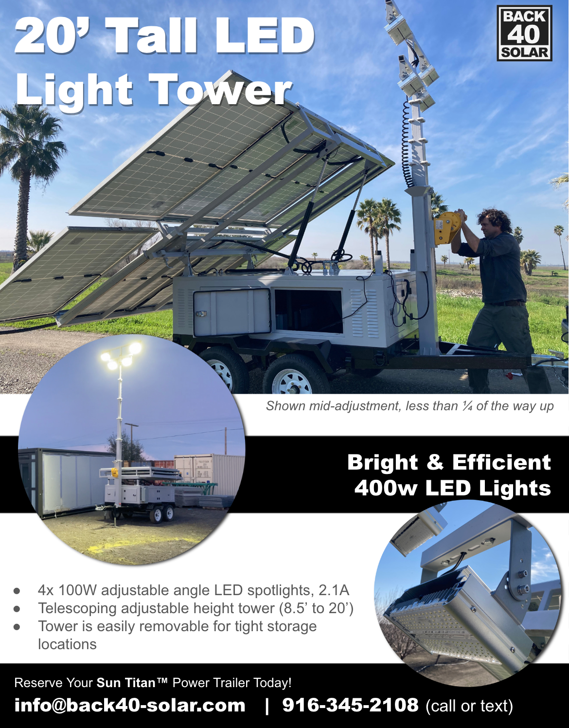 Sun Titan™ Power Trailer by Back40 - New 2024 – RPS Solar Pumps