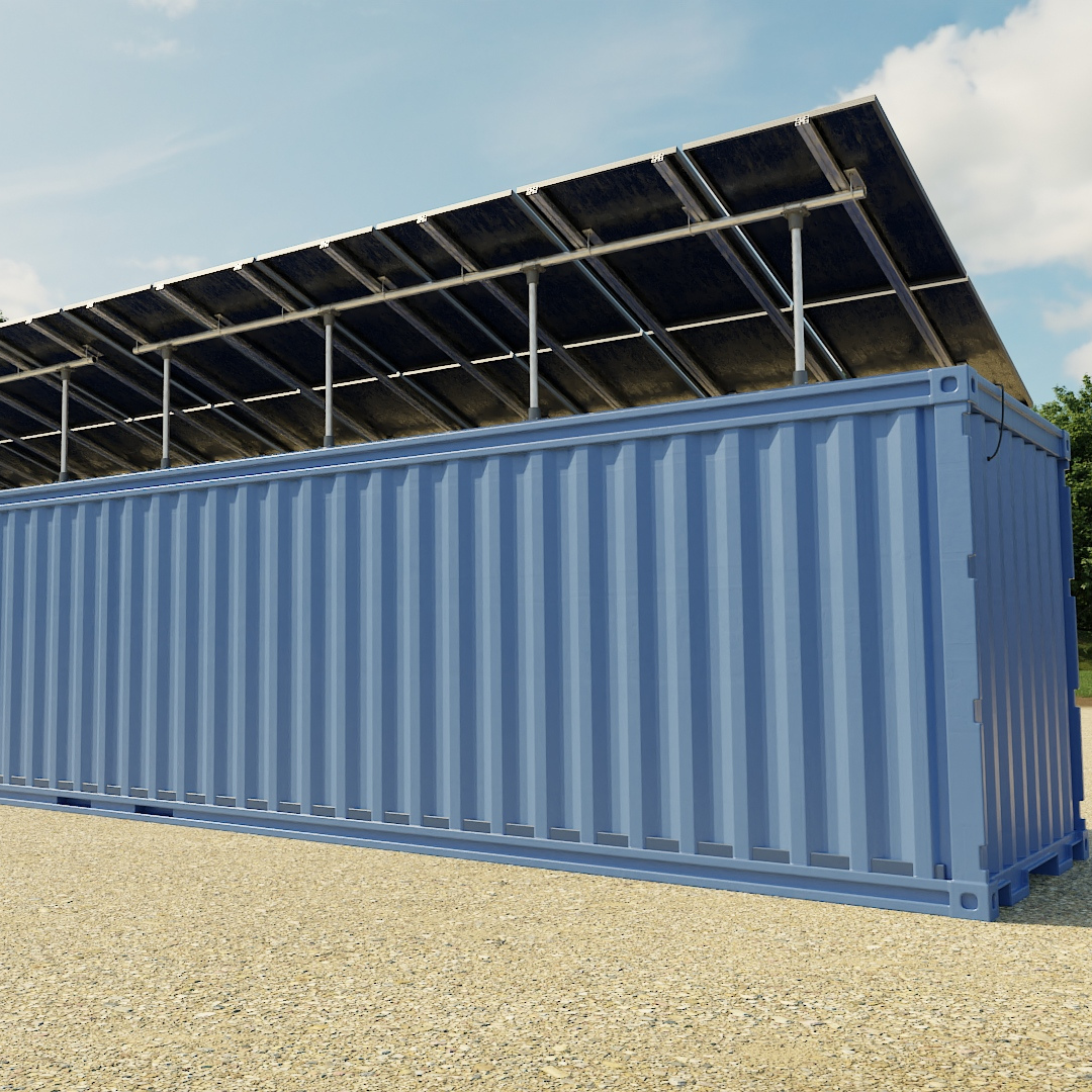 Instant Off-Grid™ Shipping Containers with Solar and Batteries and AC+ ...
