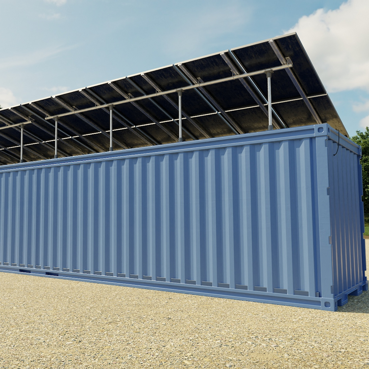 Instant Off-Grid™ Shipping Containers with Solar and Batteries and AC+ ...