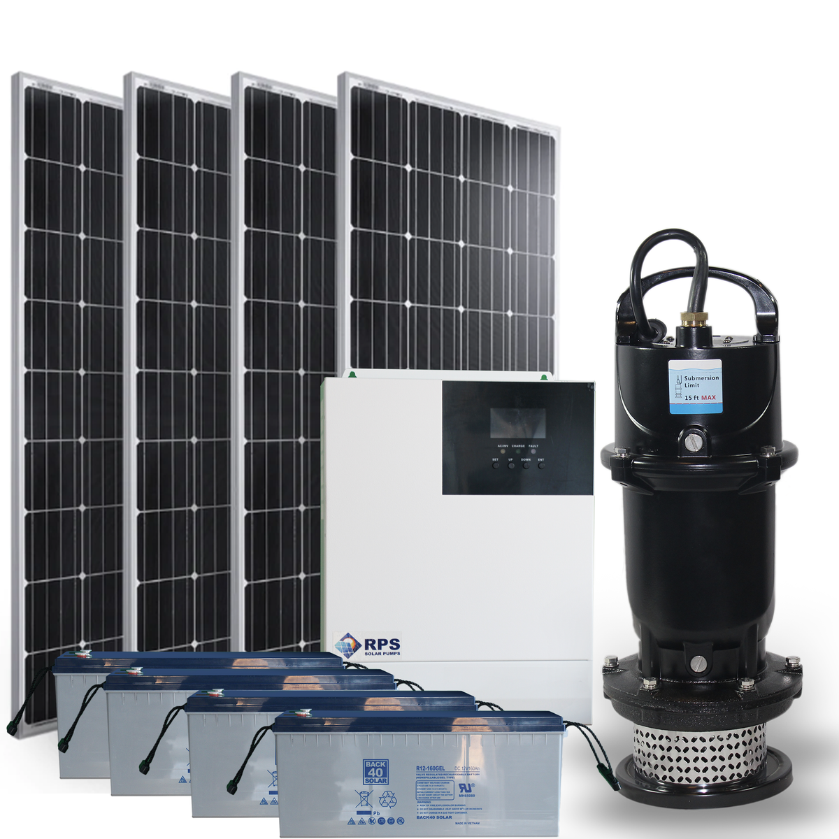 Grid-less Sump™ Pump System - Upgraded Controller! – RPS Solar Pumps